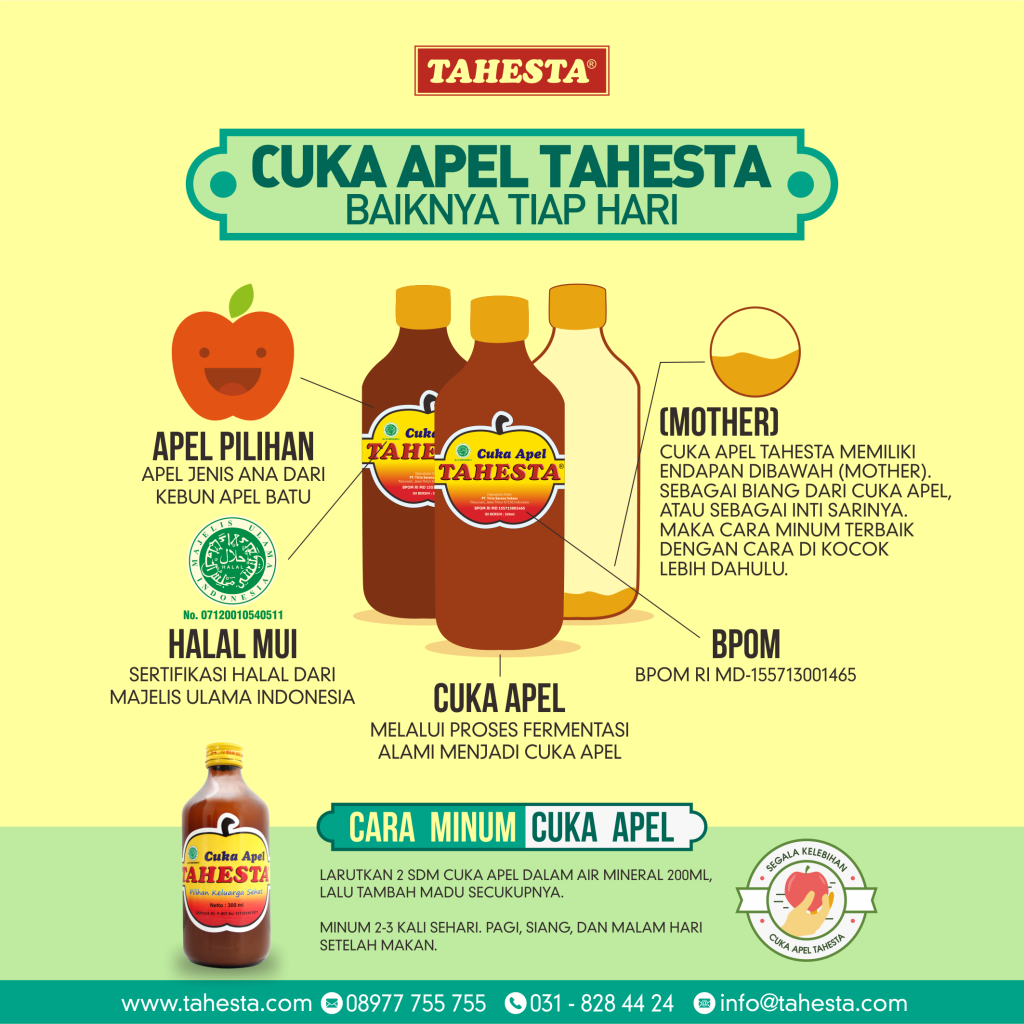 CUKA APEL TAHESTA, BAIKNYA TIAP HARI.